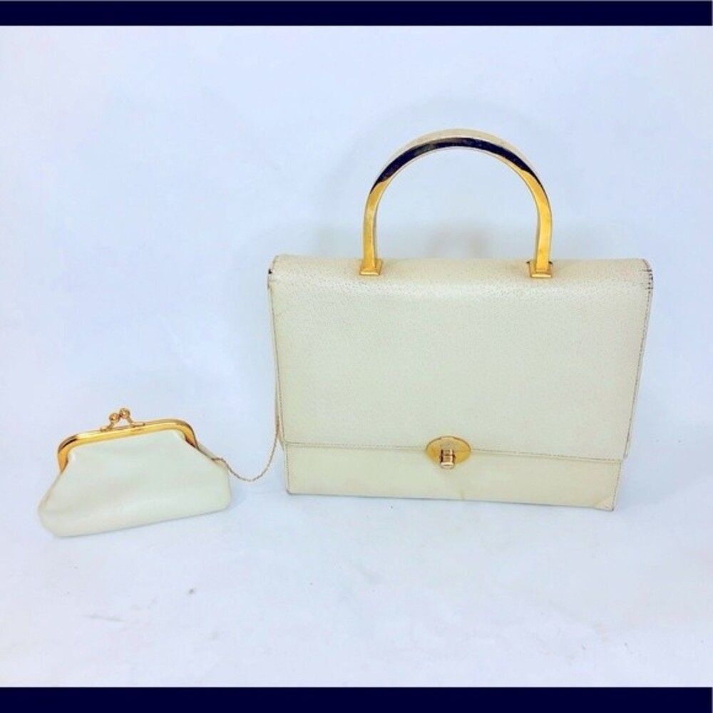 Mid Century Leather Handbag By Koret Rare - Gem